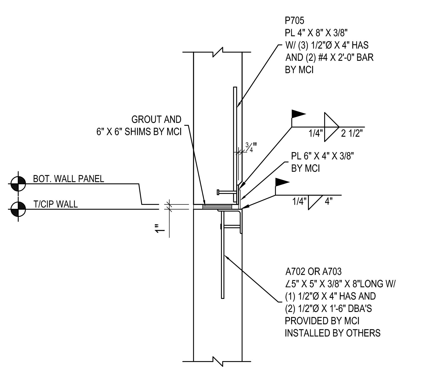 Wall Panels Bearing Details — Mid-States Concrete Industries