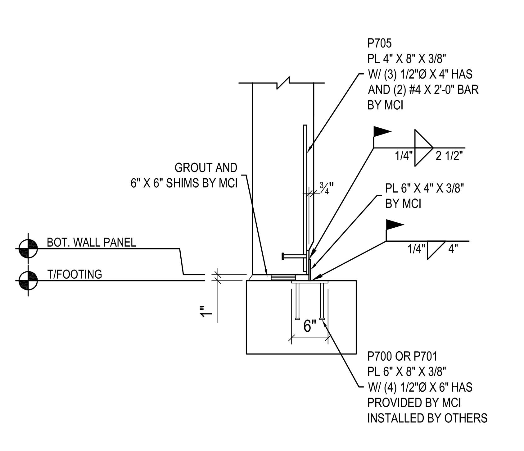Wall Panels Bearing Details — Mid-States Concrete Industries
