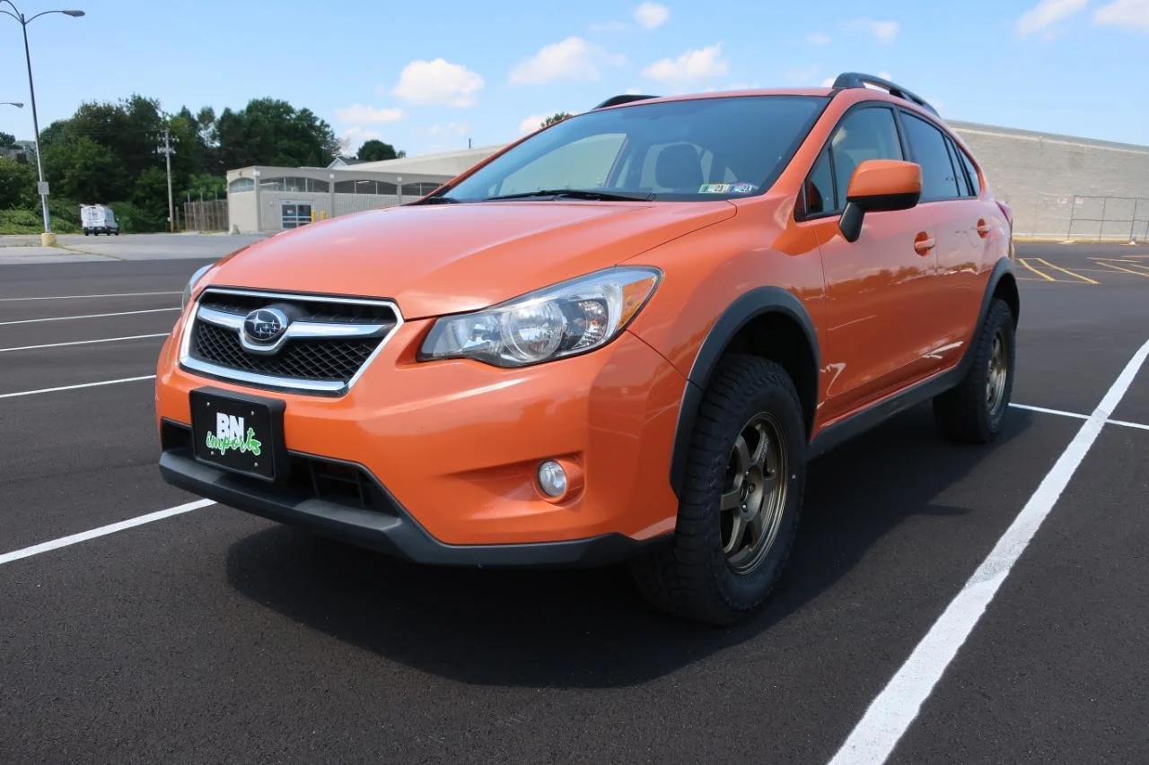 2014 Subaru XV Crosstrek Orange Lifted TE37 — BN Imports