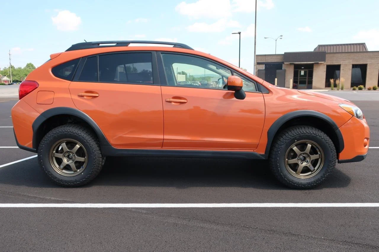 2014 Subaru XV Crosstrek Orange Lifted TE37 — BN Imports