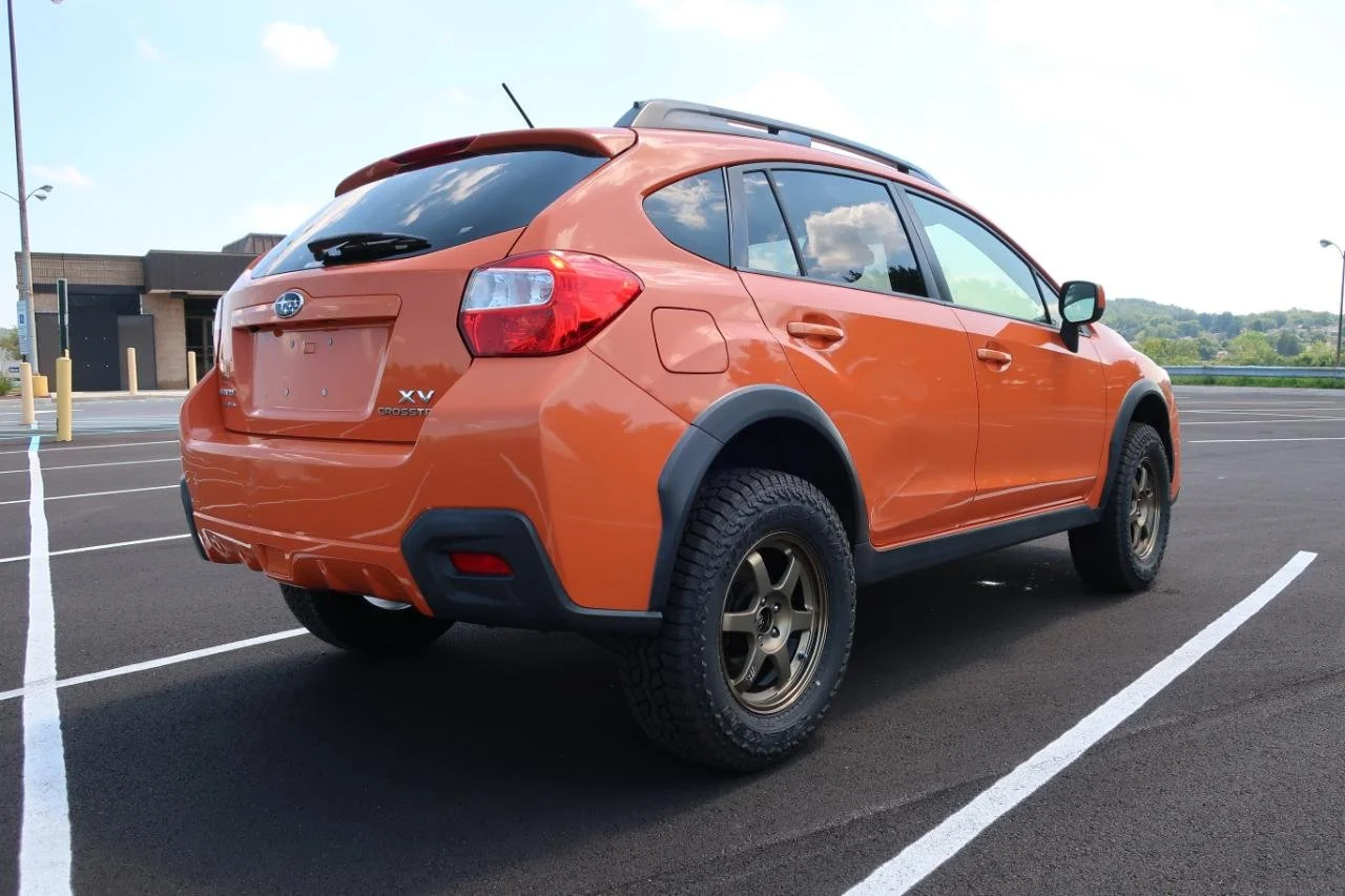 2014 Subaru XV Crosstrek Orange Lifted TE37 — BN Imports