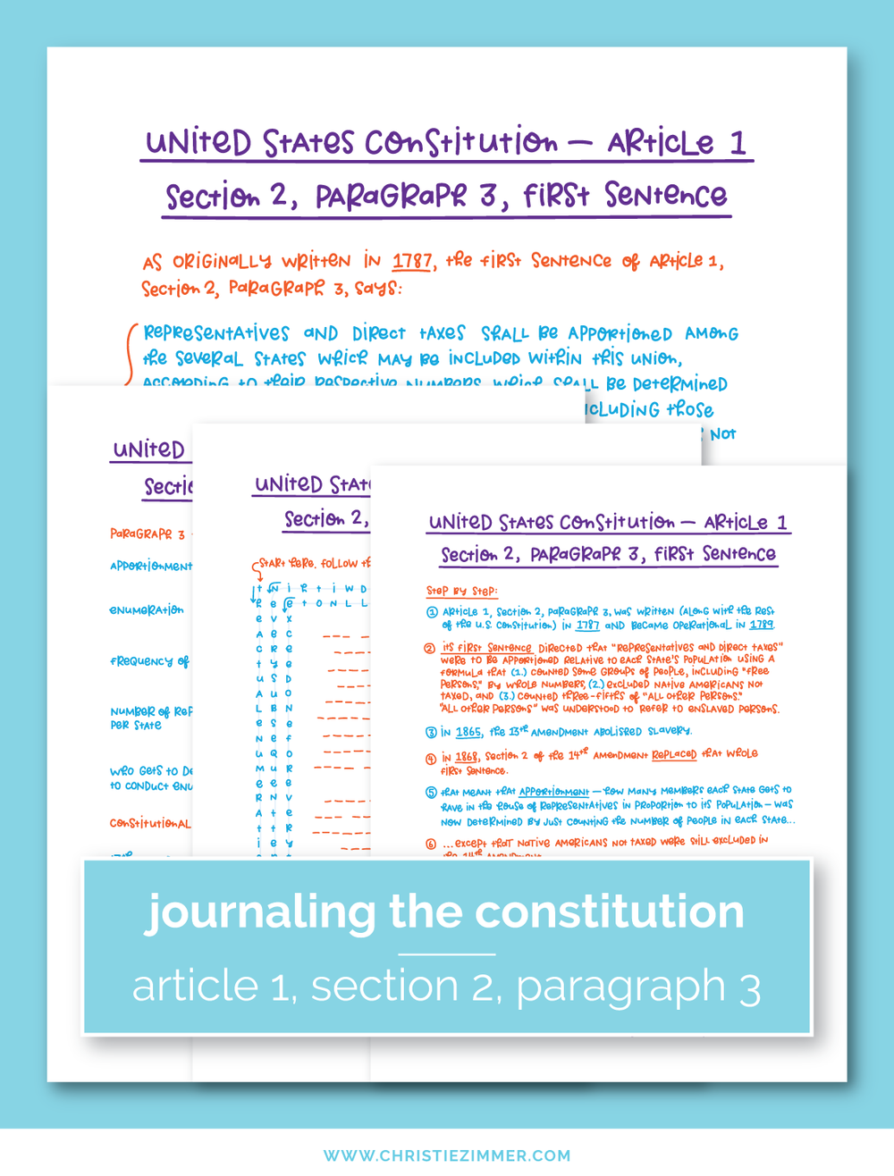 Constitution — Christie Zimmer