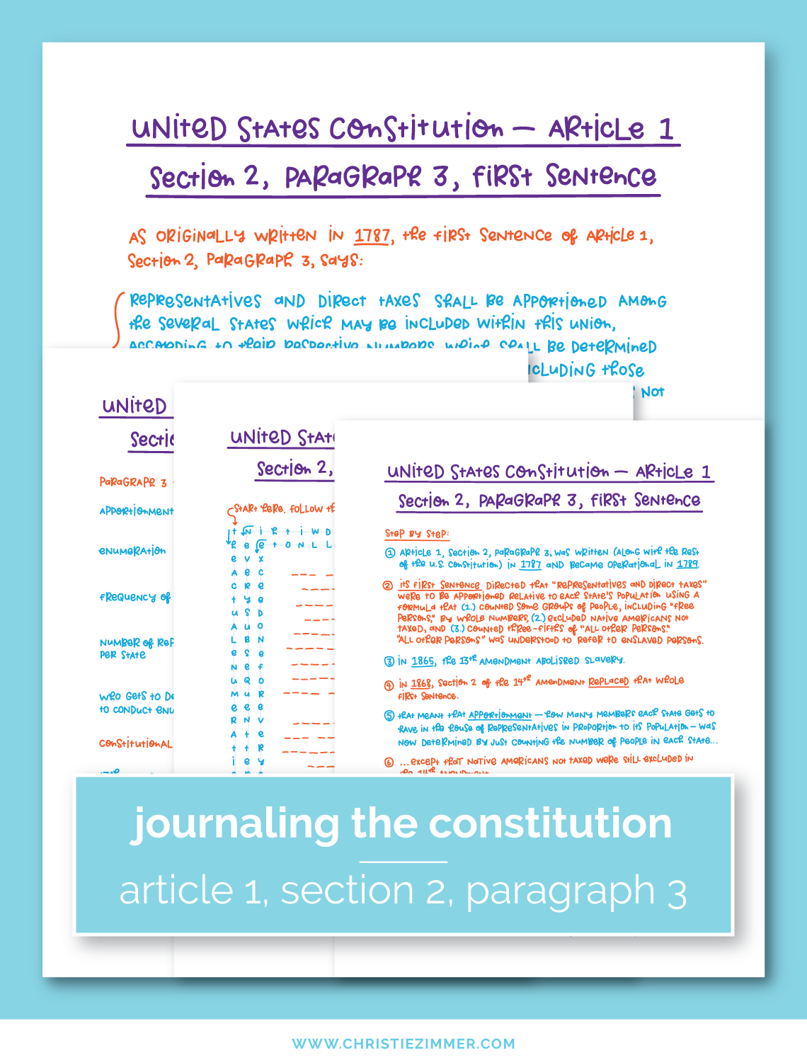 Constitution — Christie Zimmer