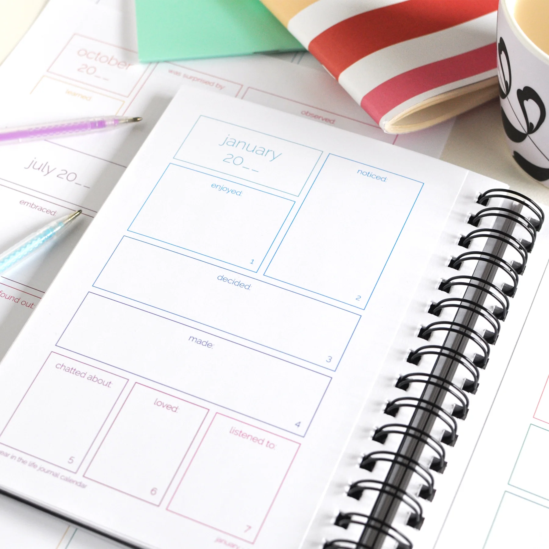 A Year In The Life Journal Calendar — Christie Zimmer