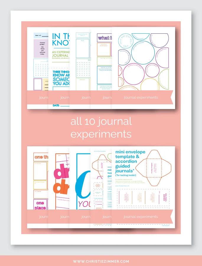 Journal Experiments Shop — Christie Zimmer