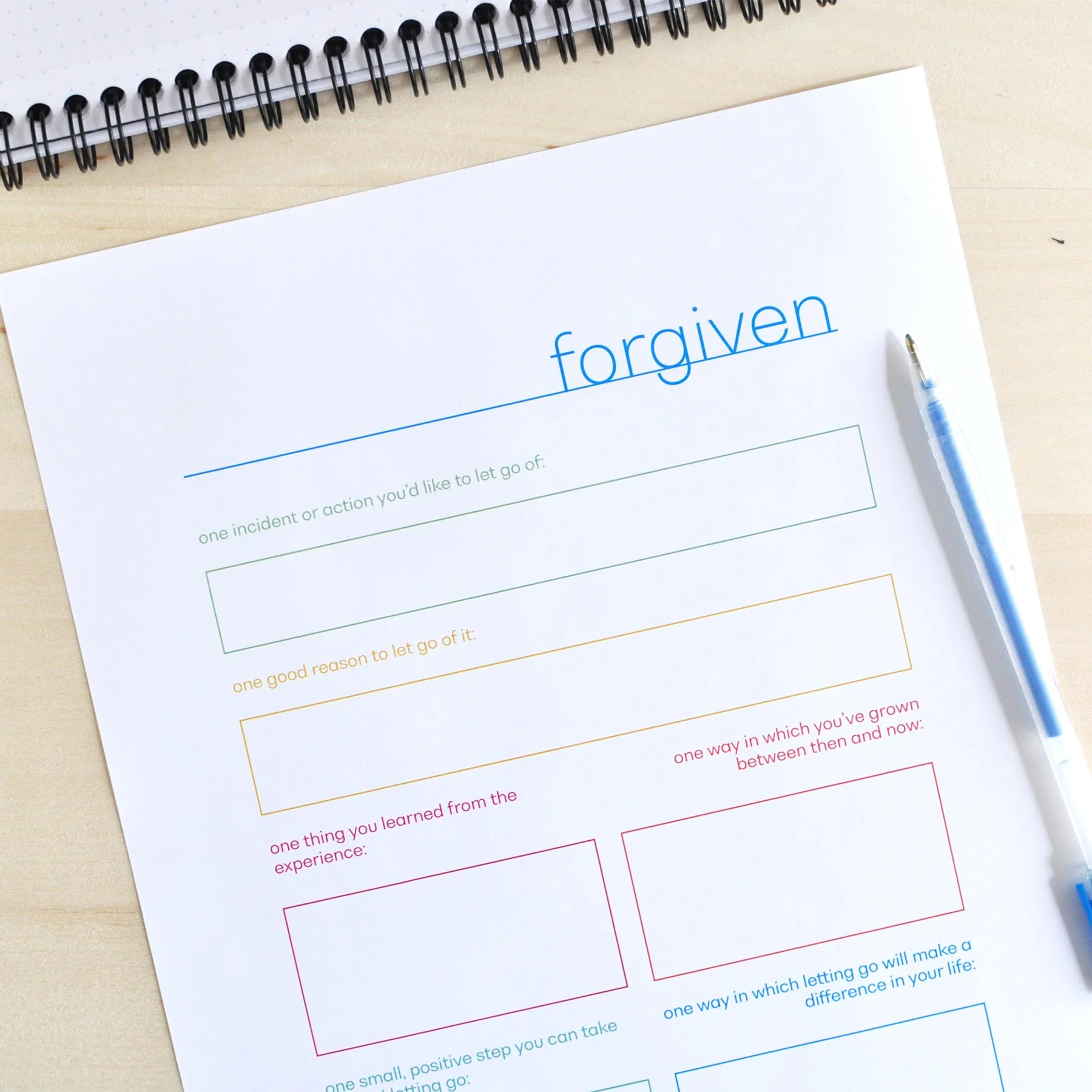 Journaling forgiveness — Christie Zimmer