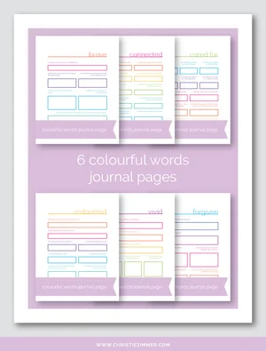 Journal Page Bundles - Printable Guided Journal Pages — Christie Zimmer