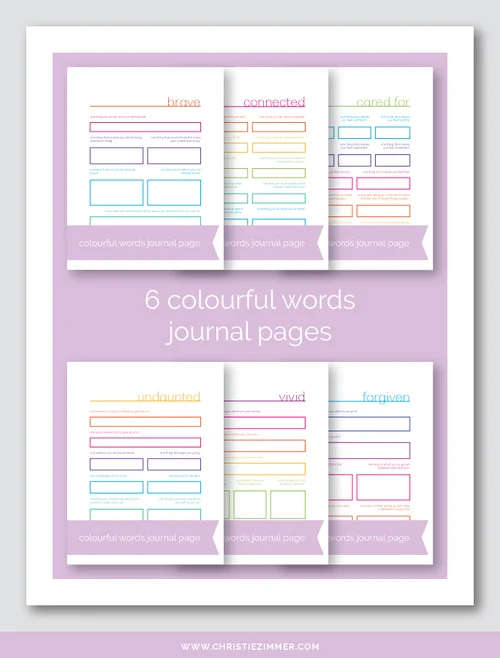 Journal Page Bundles - Printable Guided Journal Pages — Christie Zimmer
