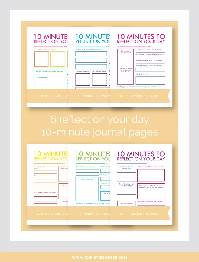Journal Page Bundles - Printable Guided Journal Pages — Christie Zimmer