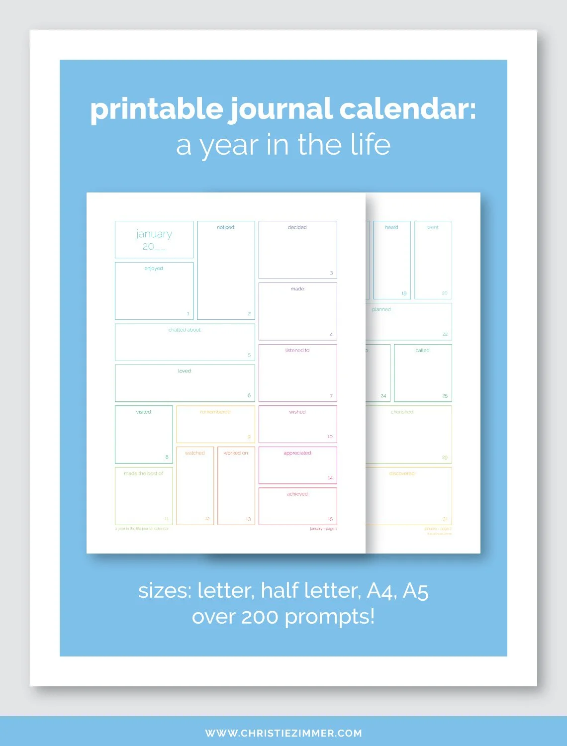 Everyday Journaling — Christie Zimmer