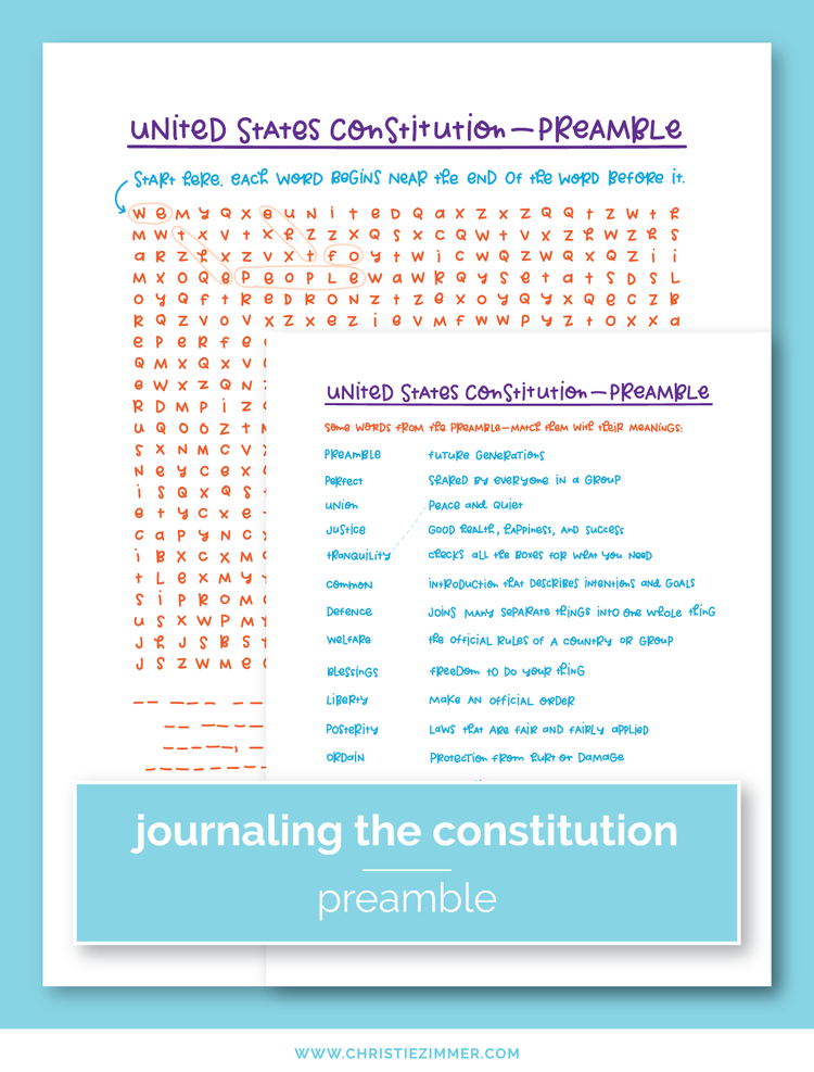 Constitution — Christie Zimmer