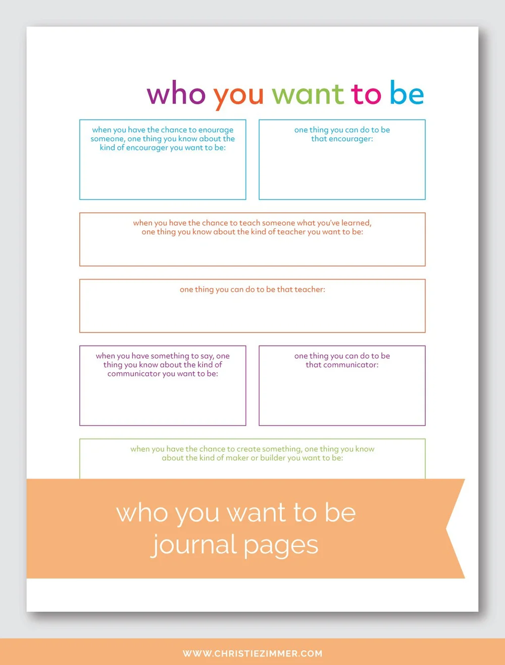 From My Journal to Yours — Christie Zimmer