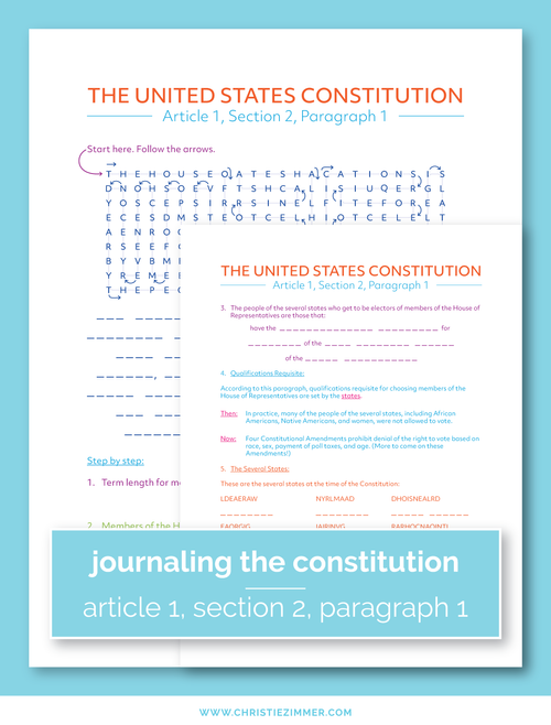 Constitution — Christie Zimmer