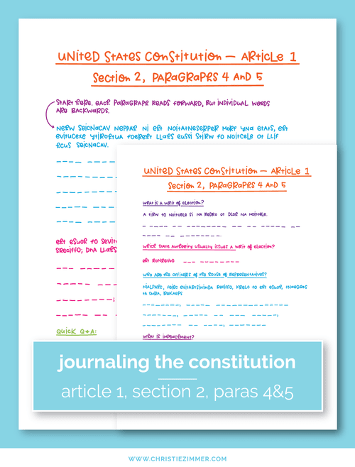 Constitution — Christie Zimmer