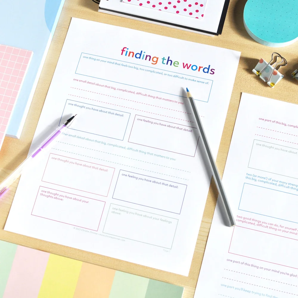 Finding the words — Christie Zimmer