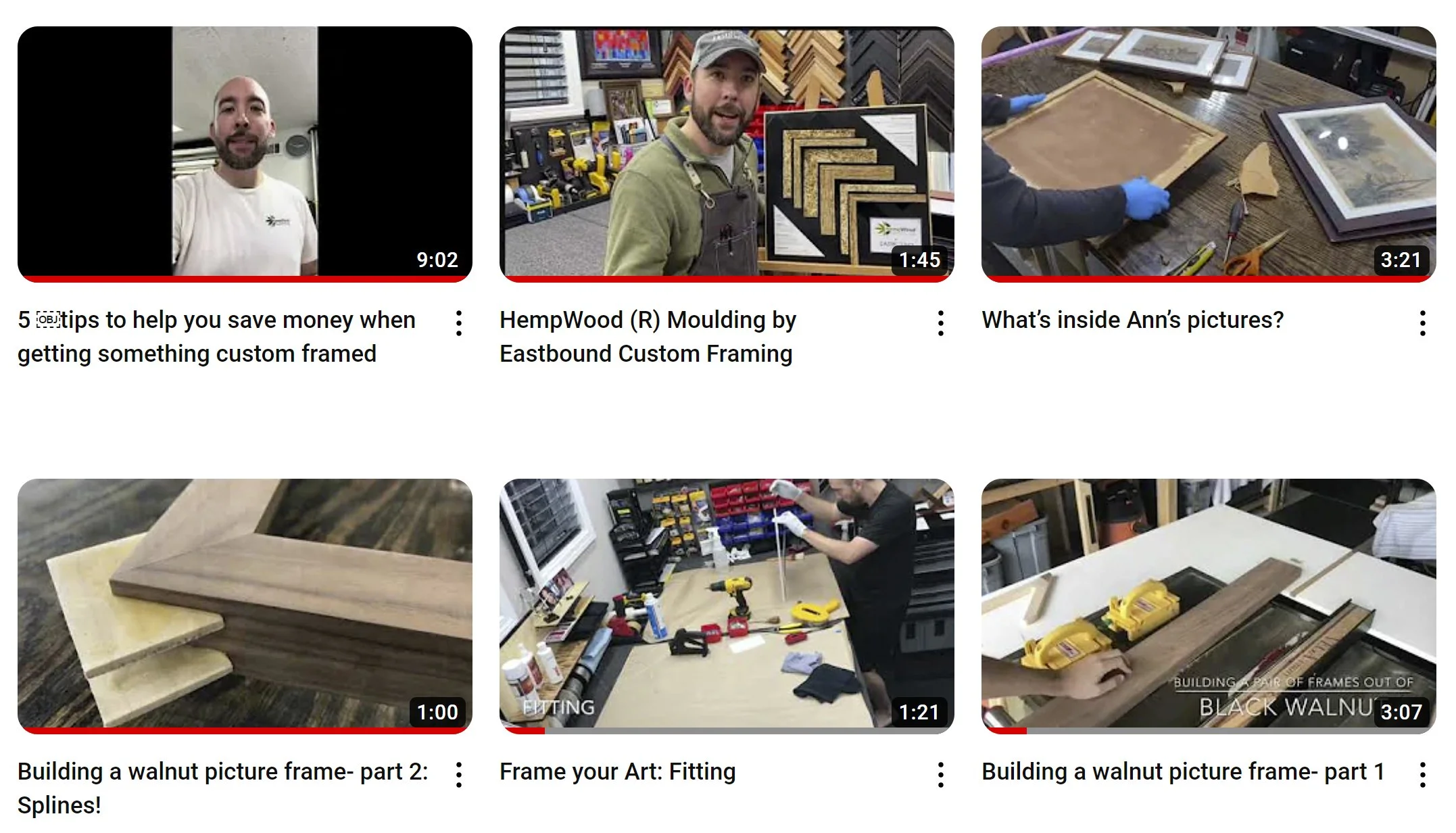 Learn how to frame — charlestonframes