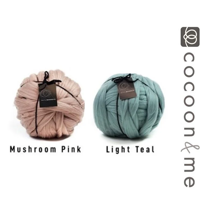 chunky blanket arm knitting kit — cocoon&me