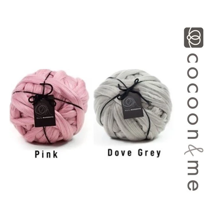 chunky blanket arm knitting kit — cocoon&me