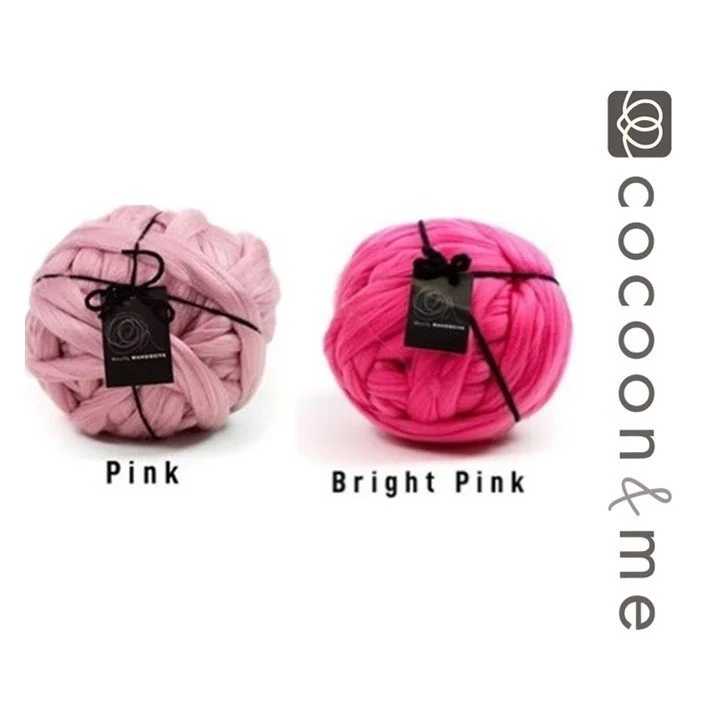 chunky blanket arm knitting kit — cocoon&me