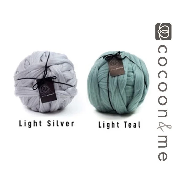 chunky blanket arm knitting kit — cocoon&me