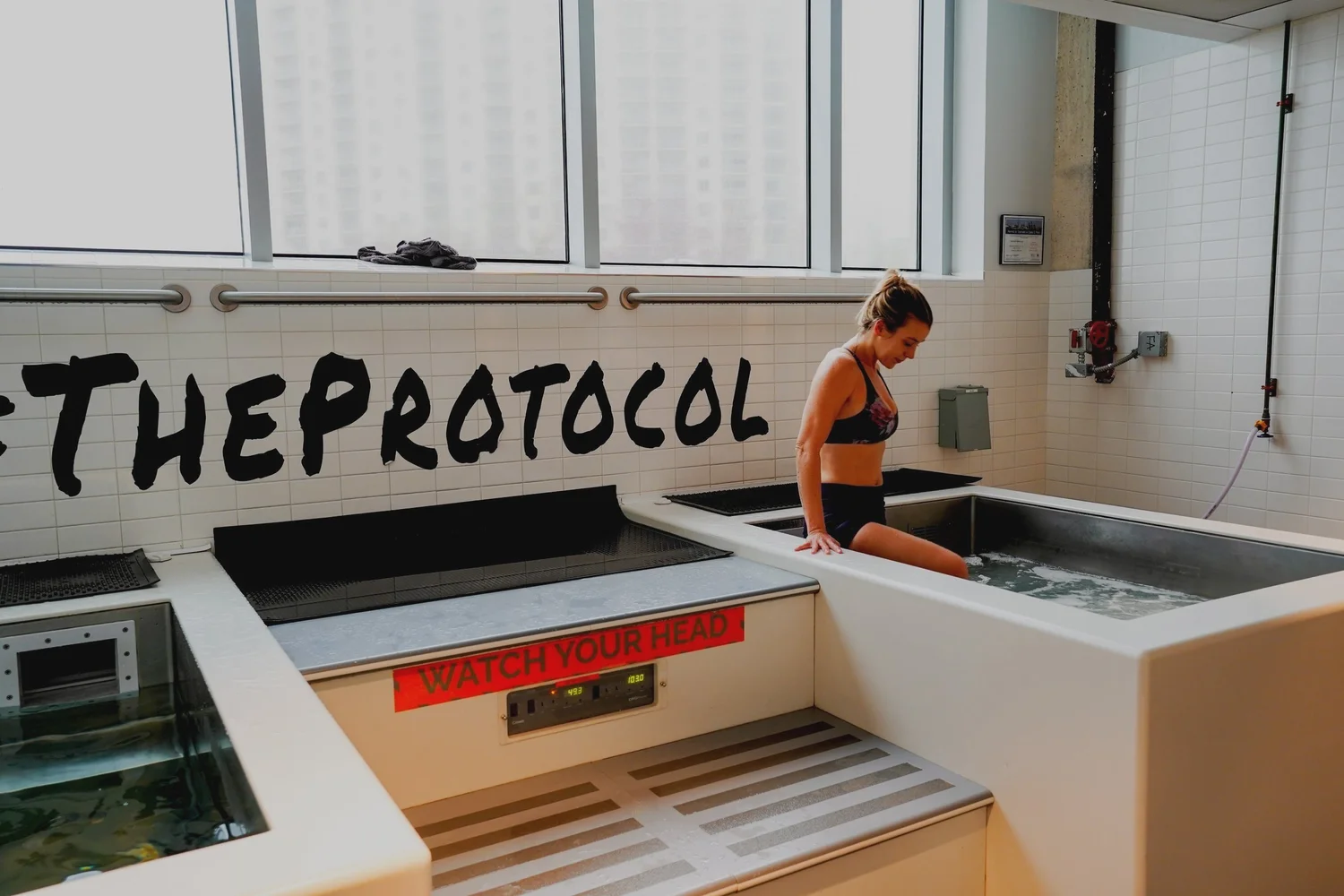 Custom-built hot and cold tubs, infrared sauna, Normatec compression ...