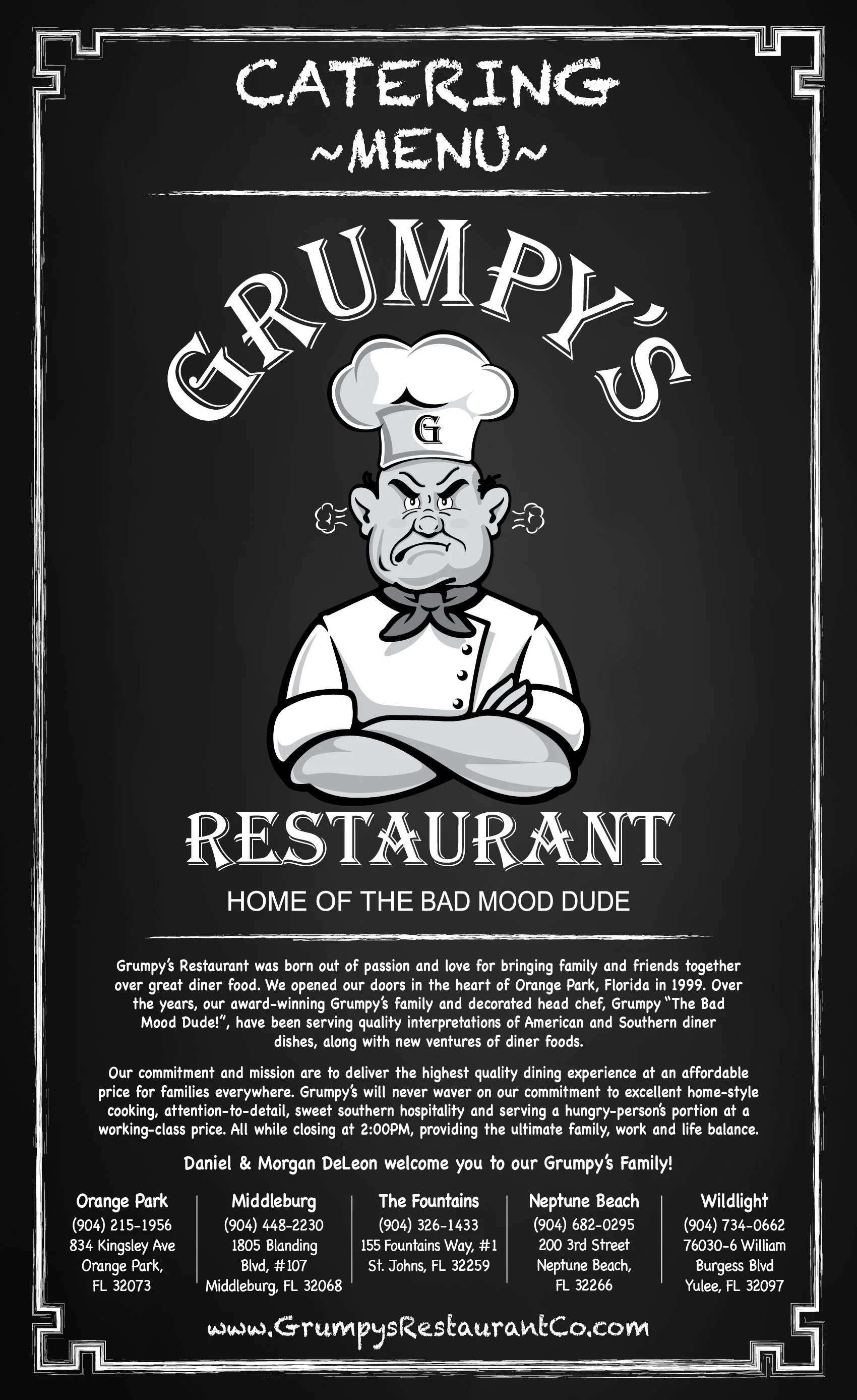 Grumpy's Catering — Grumpy's Restaurant