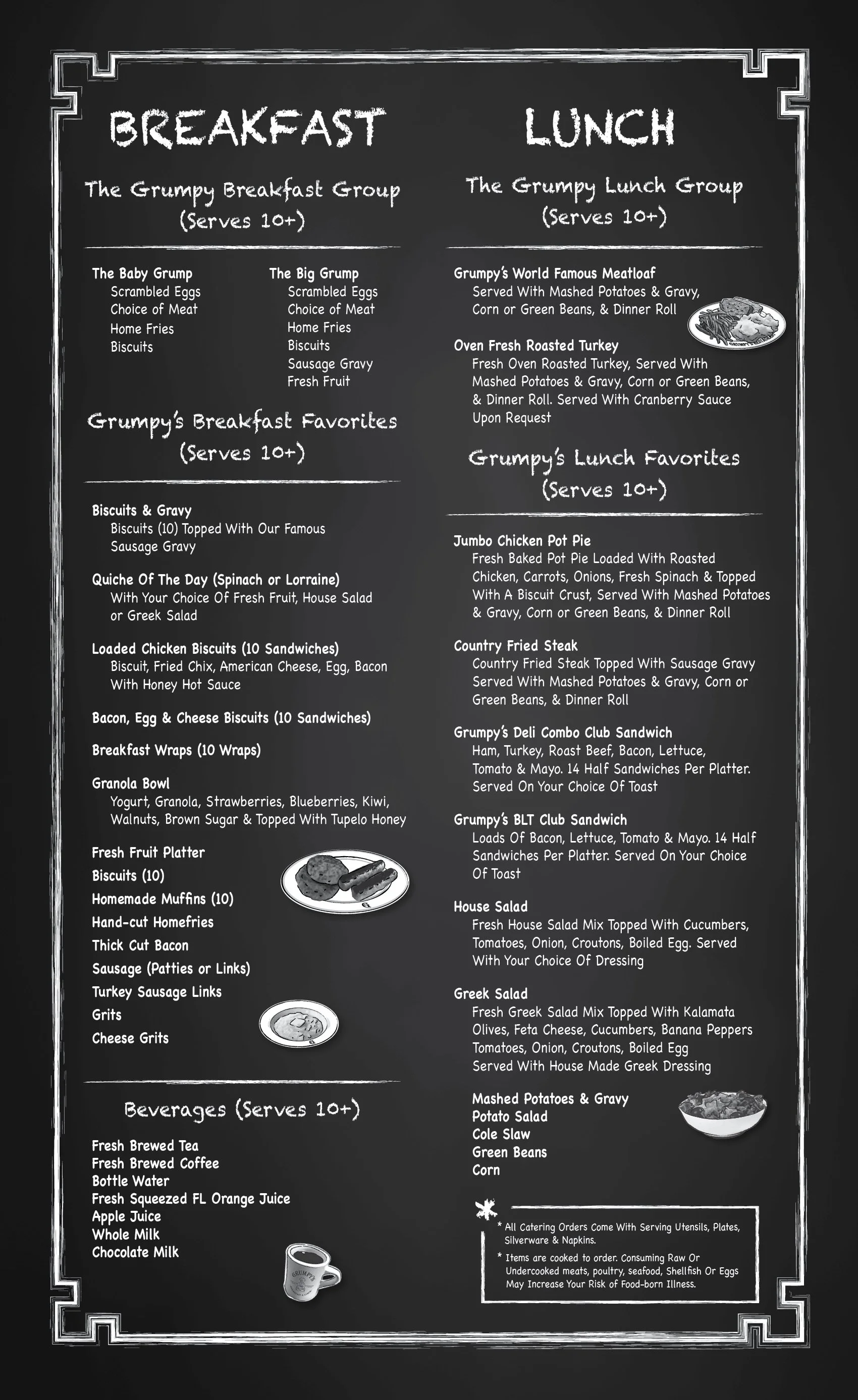Grumpy's Catering — Grumpy's Restaurant
