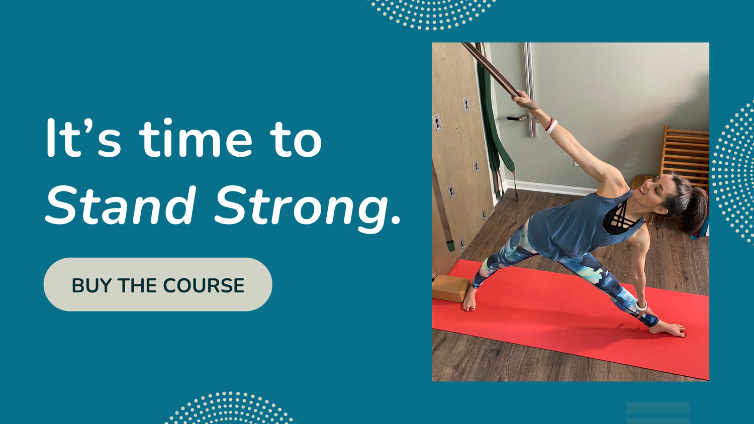 May 2024 Stand Strong with the Great Yoga Wall — Wellness with Tami Inc.