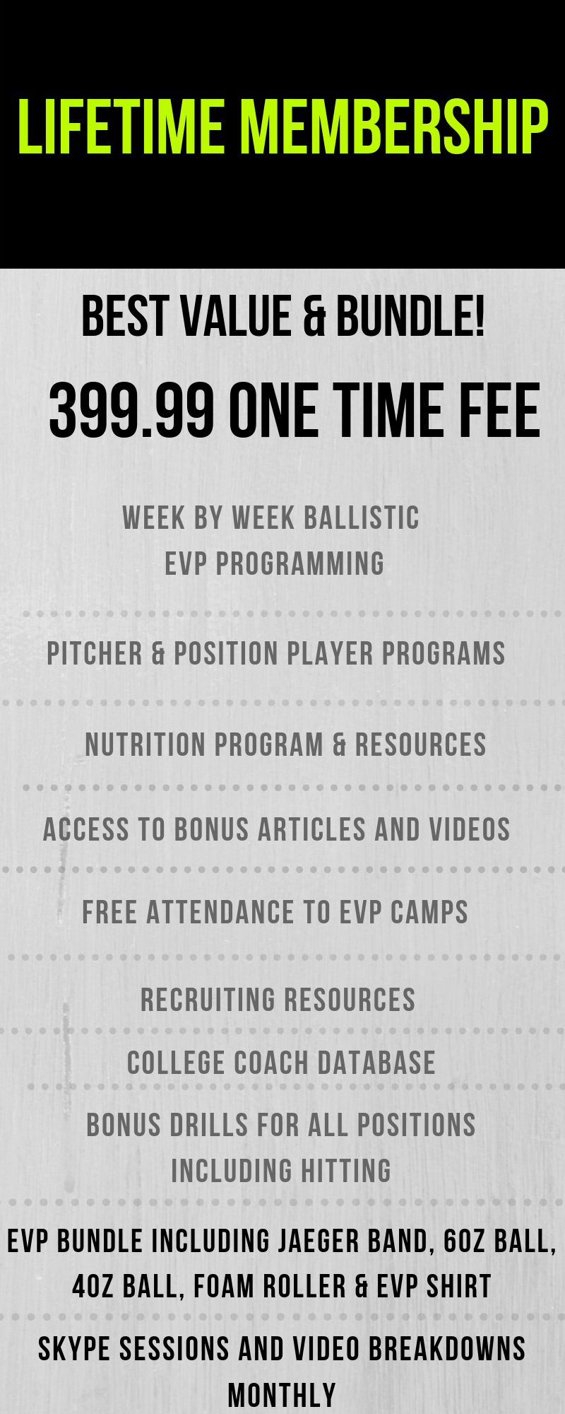 Elite Velocity Program