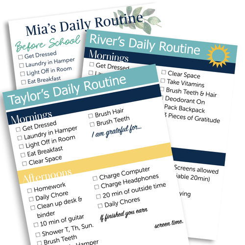 My Mindful Day Checklists — Parenting with Gratitude
