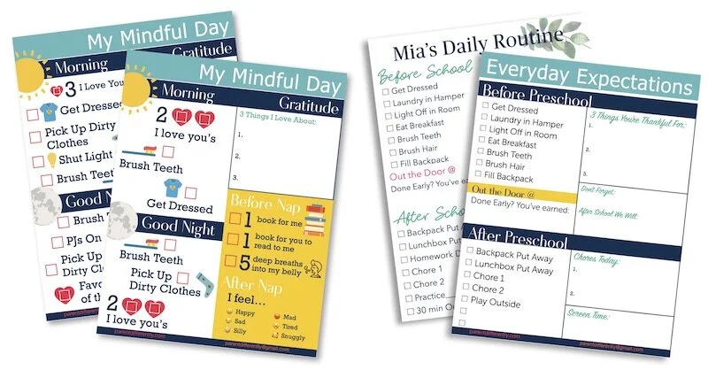 My Mindful Day Checklists — Parenting with Gratitude