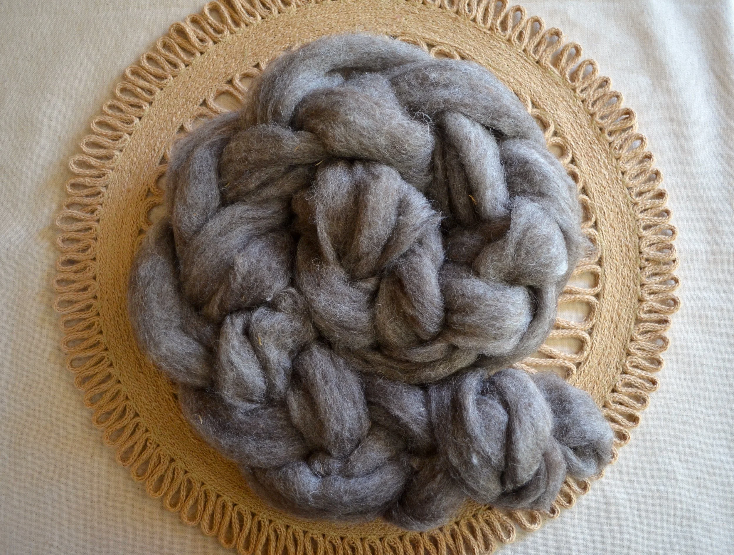 Jacob/Angora Rabbit Blend Roving — A Woolen Forest