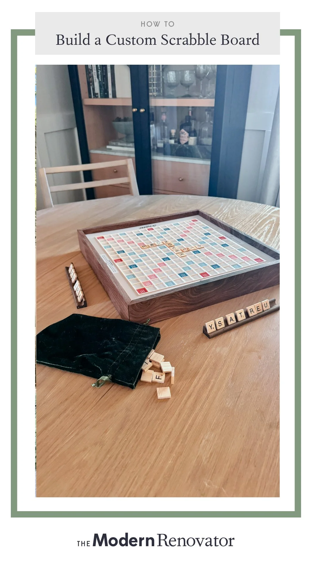 Make a Luxury Custom Scrabble Board — The Modern Renovator