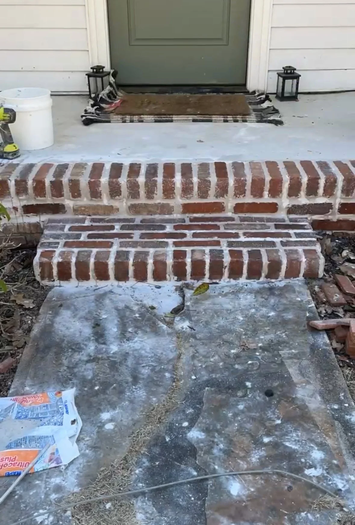 How to Install Thin Brick Pavers to your Porch — The Modern Renovator