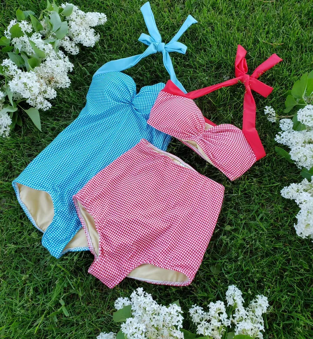 Vintage inspired swimwear