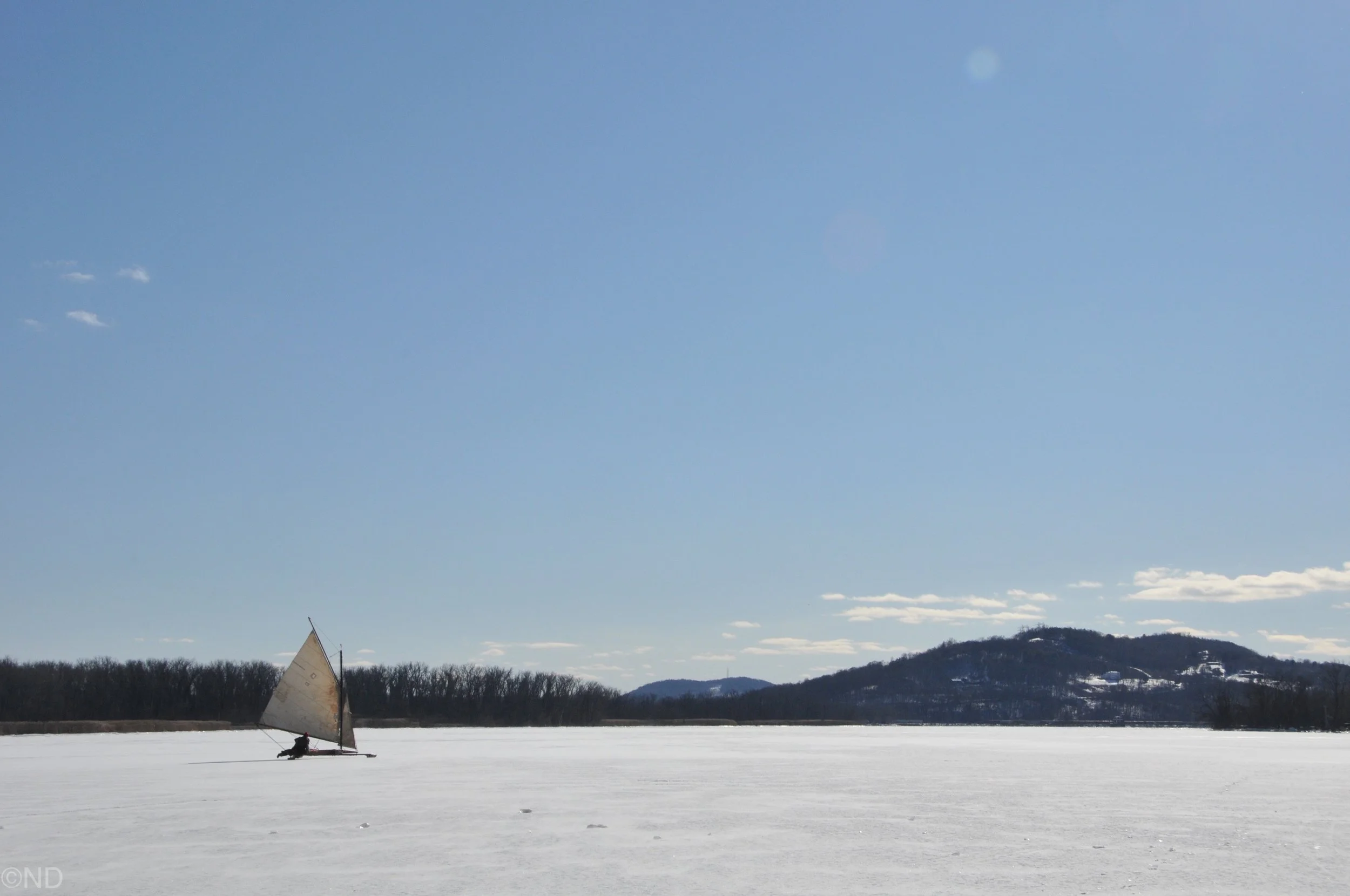 PHOTOS + VIDEO: Ice boats sailing on the Hudson River — HVNY