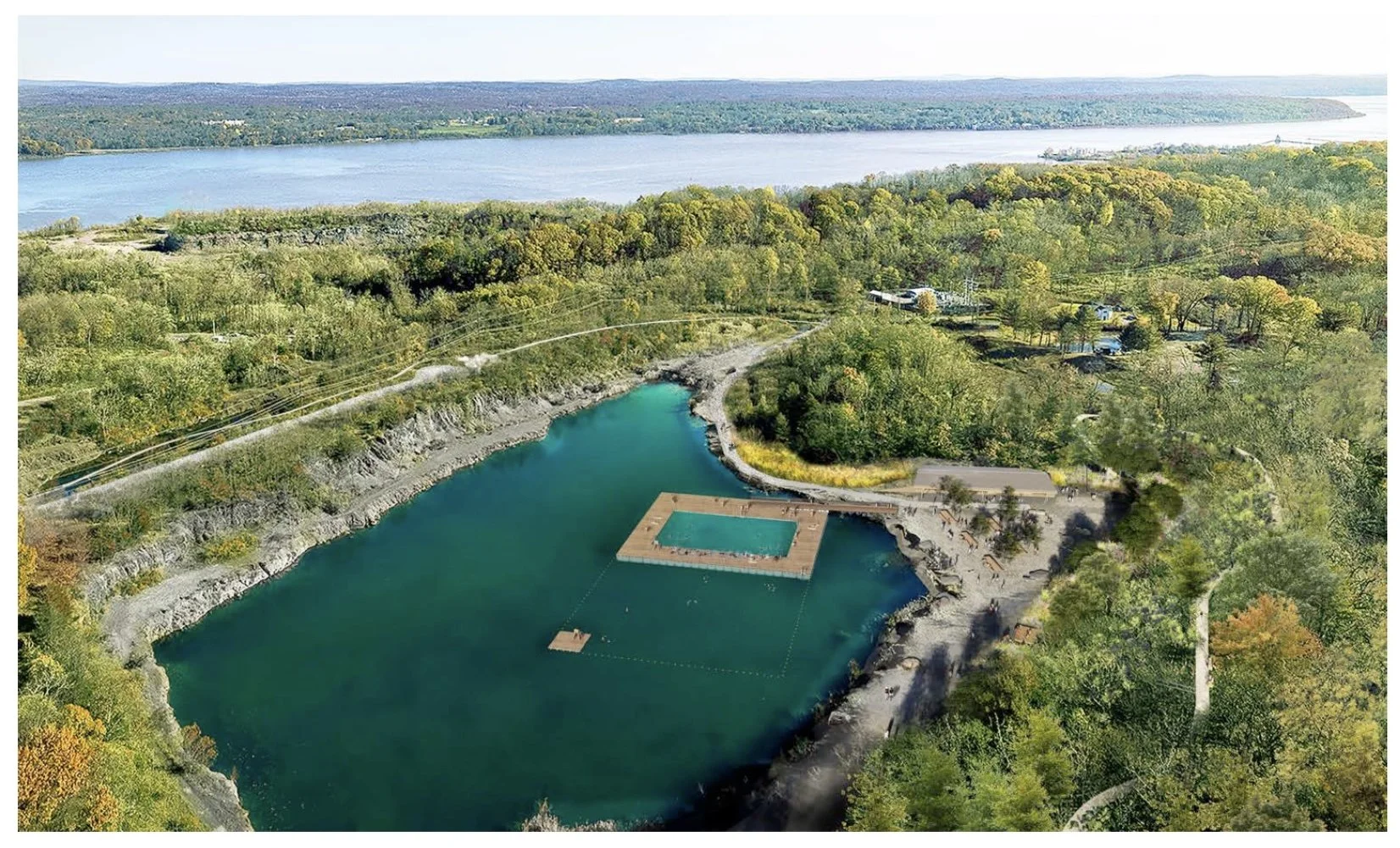 Free sunscreen, floating pool proposed at quarry lake in Kingston — HVNY
