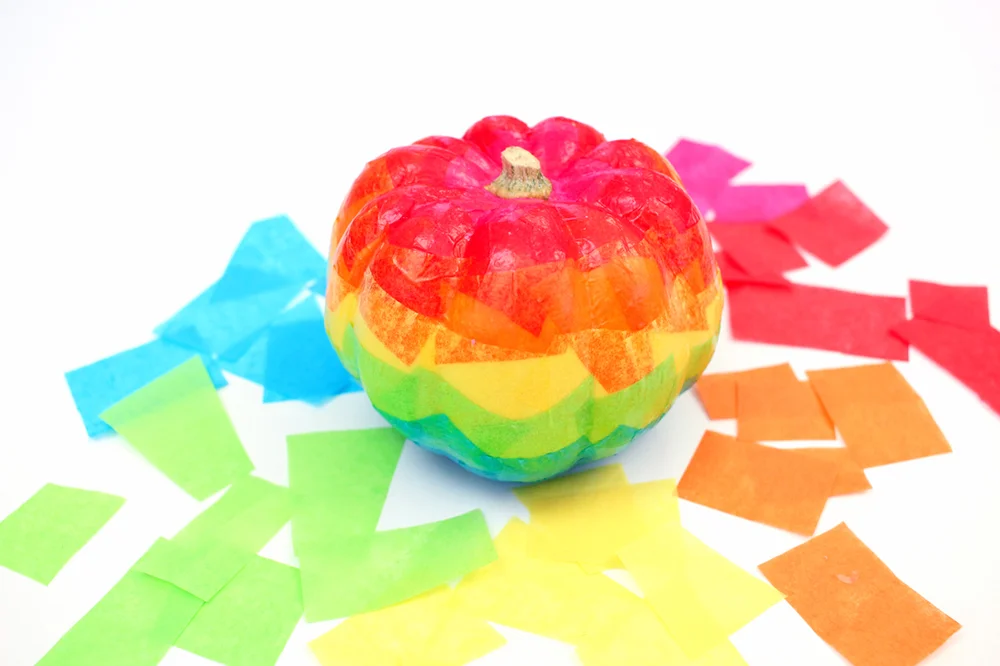 DIY Rainbow Pumpkin — Sunshine Craft Co