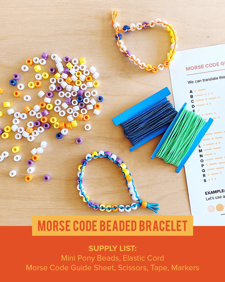 Morse Code Beaded Bracelet — Sunshine Craft Co