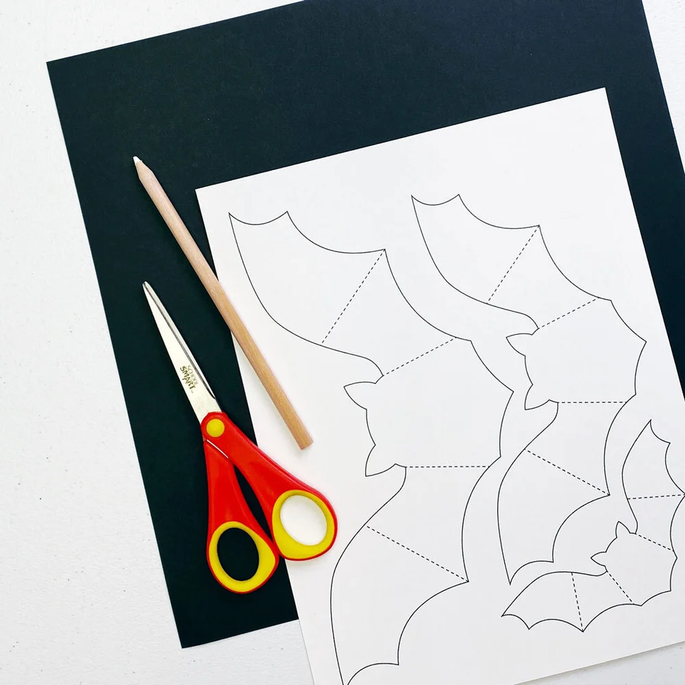 Paper Folded Bat Halloween Decorations — Sunshine Craft Co