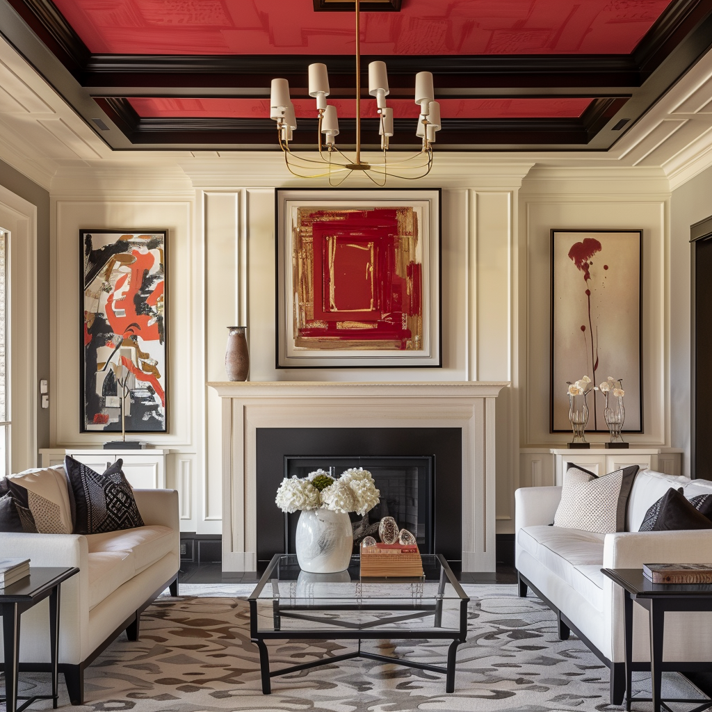 "Unexpected red theory" in Interior Design — Lilabeth interiors