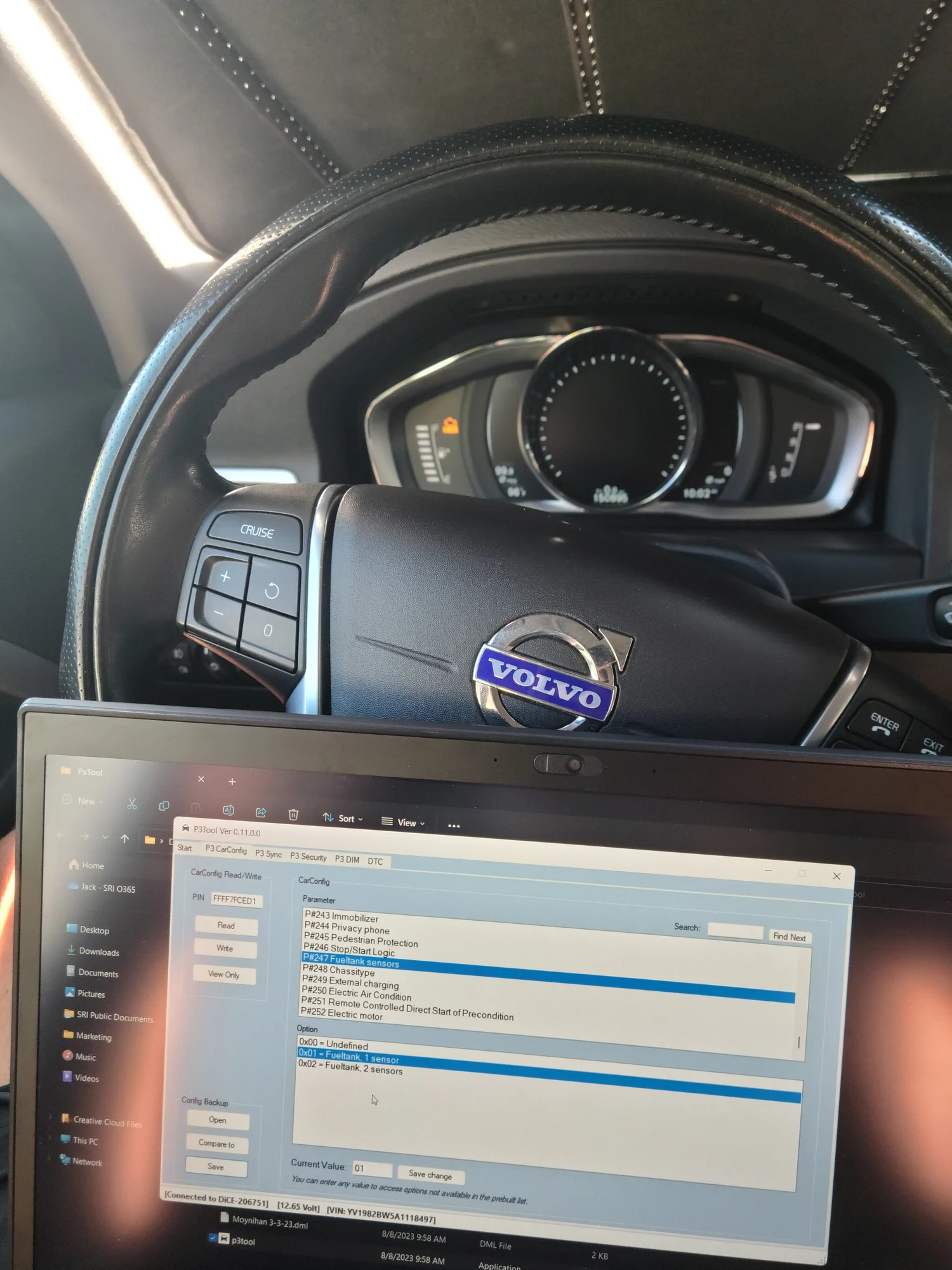 TFT Display with P3Tool Guide — NordCarolina