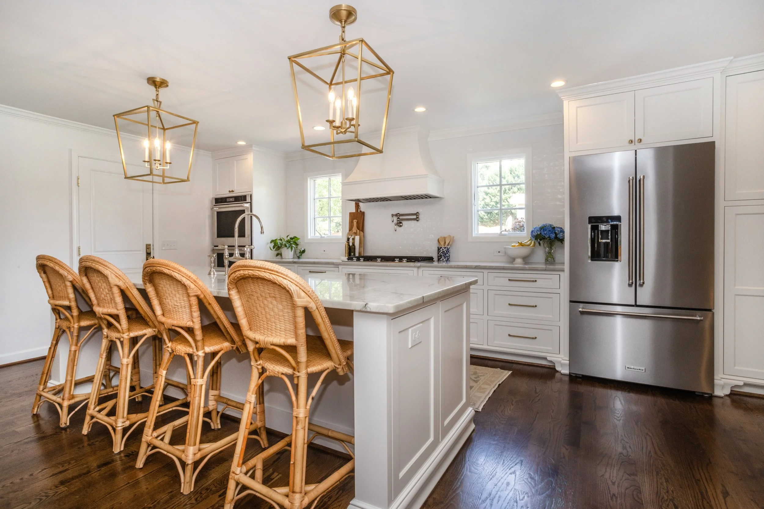 Classic White Kitchen with Handcrafted Details | Renovation | Greer, SC ...