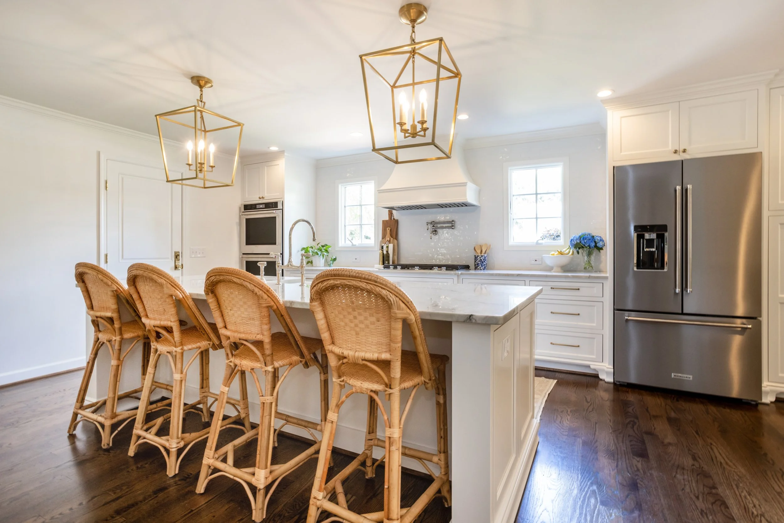 Classic White Kitchen with Handcrafted Details | Renovation | Greer, SC ...