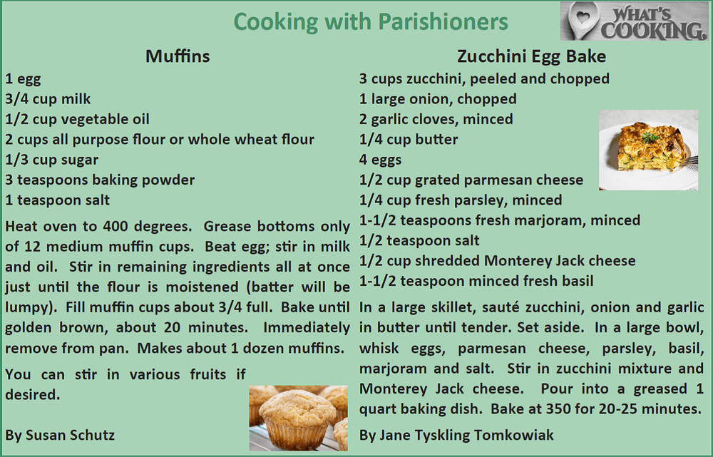 Cooking with Parishioners — St. Brigid Parish - St. Pat's Church