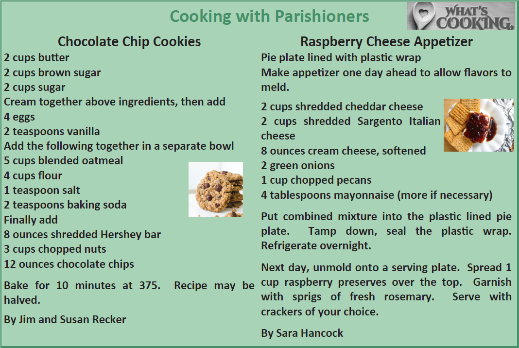 Cooking with Parishioners — St. Brigid Parish - St. Pat's Church