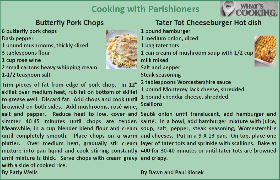 Cooking with Parishioners — St. Brigid Parish - St. Pat's Church