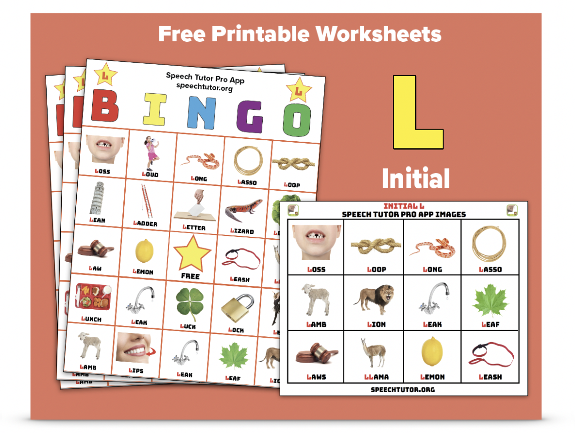 Free Articulation Worksheet Downloads — Speech Tutor