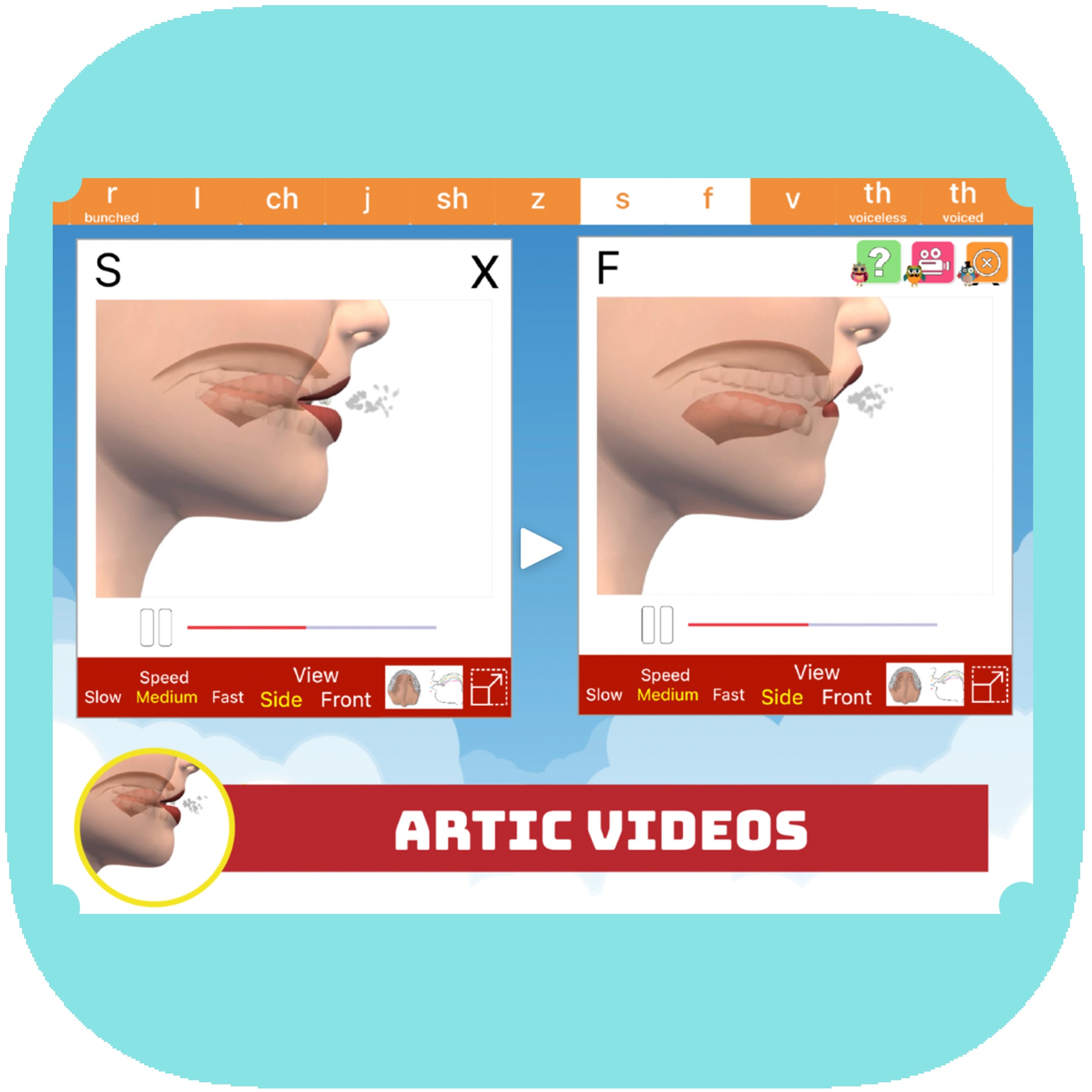 Articulation Placement Videos American English — Speech Tutor