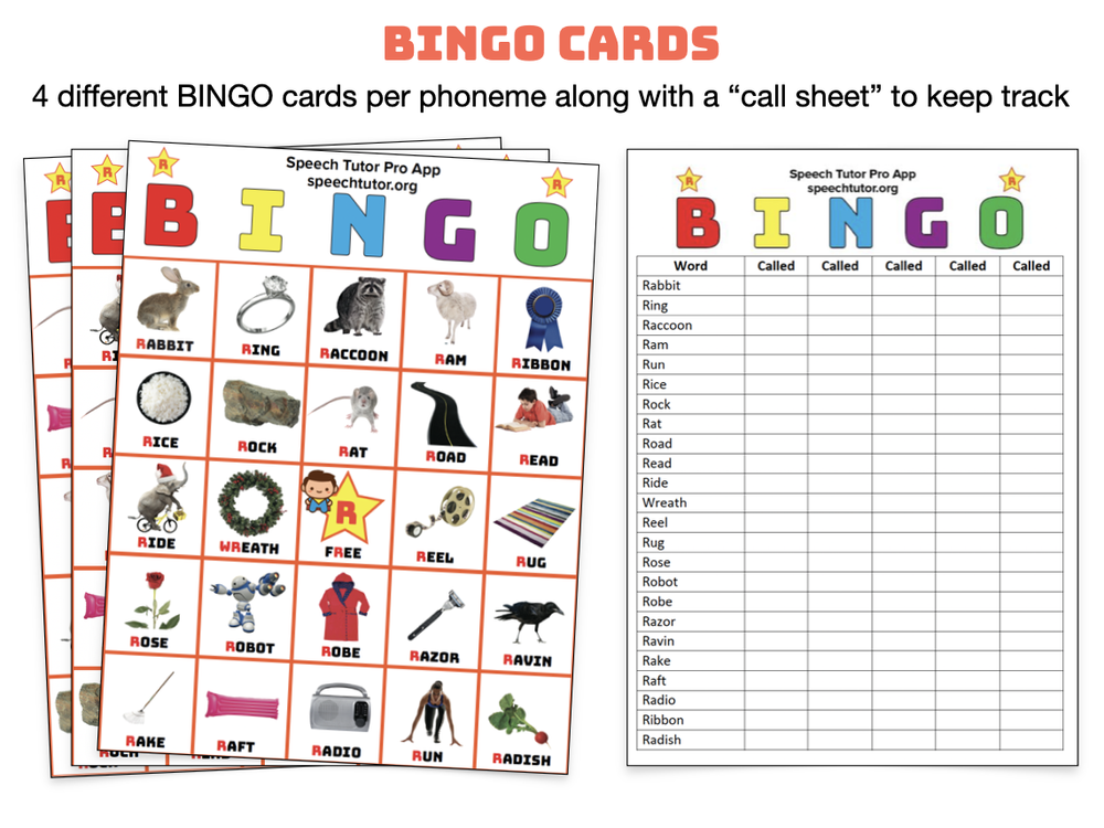 Free Articulation Printable Images & Worksheets — Speech Tutor